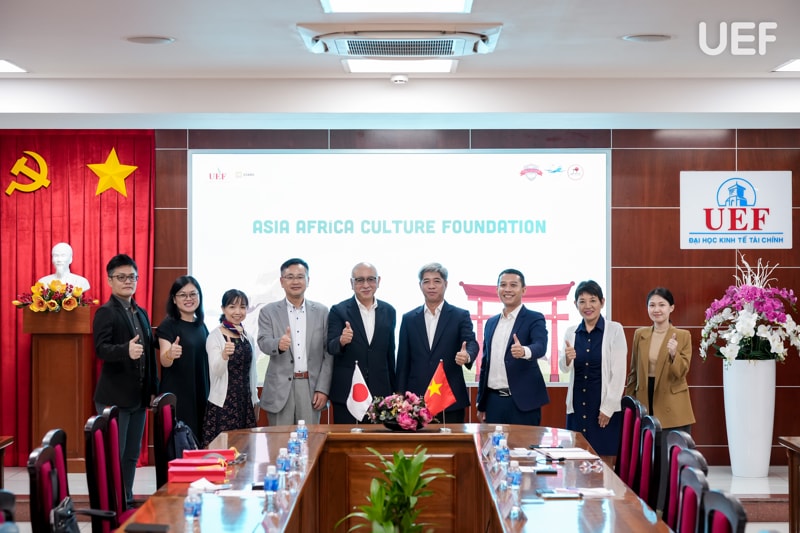 UEF hướng đến đẩy mạnh kết nối nhân lực quốc tế cùng Asia Africa Culture Foundation